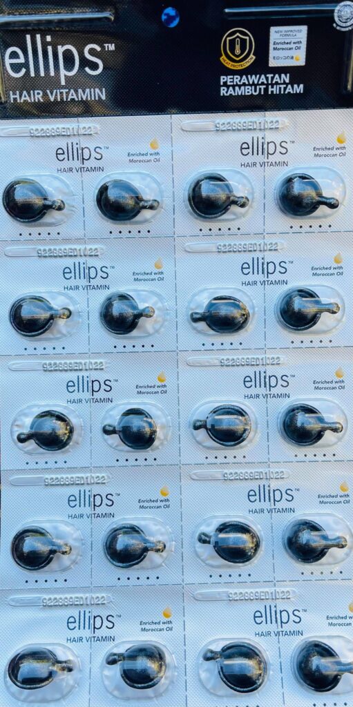 Ellips Hair Shiny Black Capsules Hair Treatment 20 Satchel - Bali Fresh ...