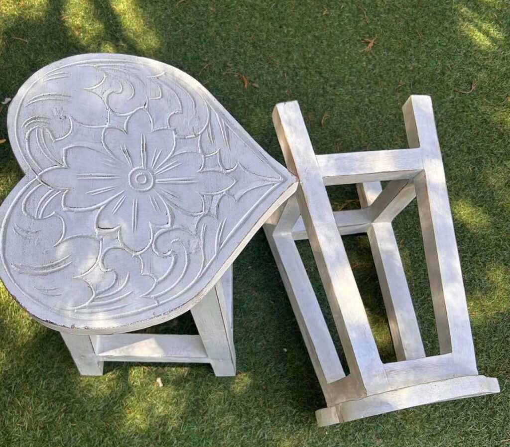 Stool - hand made Love Heart Seat - Bali Fresh Australia