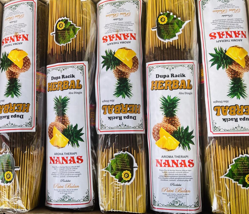 Incense Sticks Herbal Tropical Pineapple 400 pack - Bali Fresh Australia